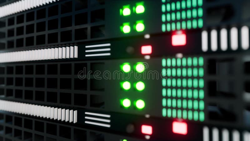 Panel Lamps Data Center Modern Technology Security Electric System ...