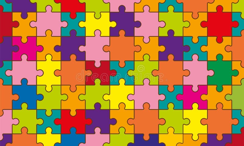 Panel of Composite Multi-colored Parts of the Mosaic Stock Illustration ...