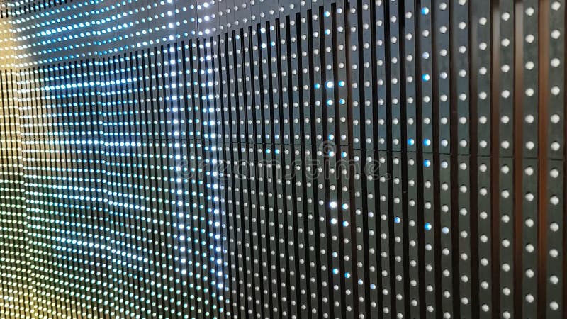 Panel with LED Lamp. Abstract Background with Zoom Animation on LED ...