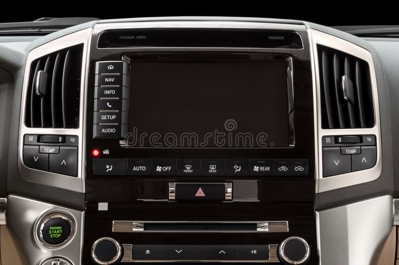 Panel of a modern car. stock image. Image of circle, auto - 40738735