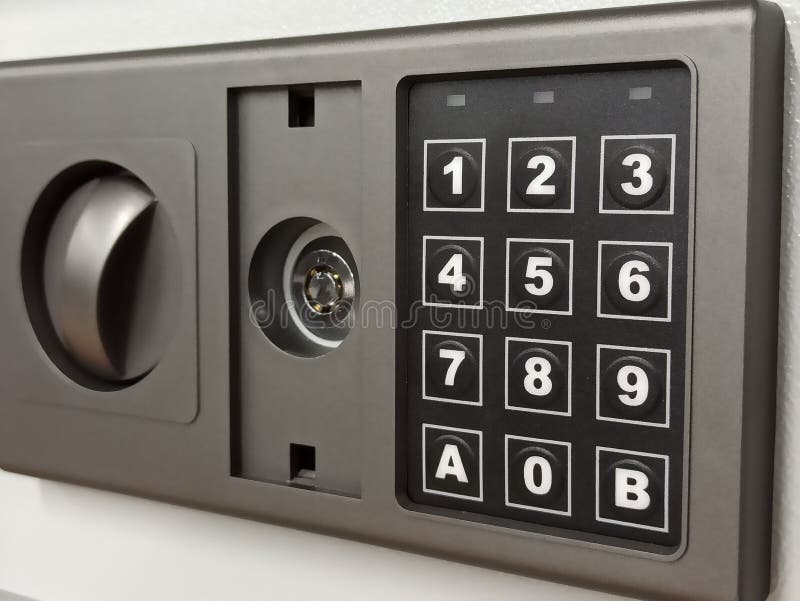 Modern and safe lock stock photo. Image of knob, metal - 3167784