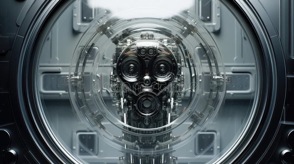 Panel robot texture stock illustration. Illustration of intelligence ...