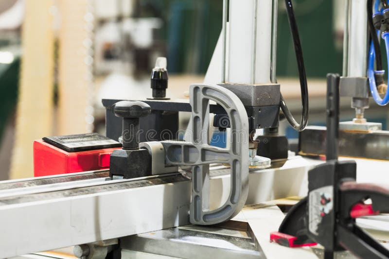 Panel Saw Close Up. this is a Type of Sawing Machine Stock Image ...