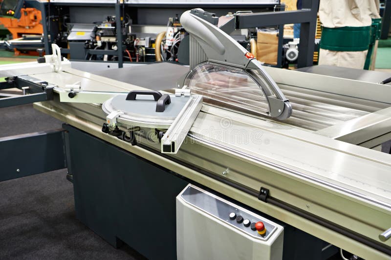 Panel Saw Wood Work Machine Stock Photo - Image of equipment, sawing ...