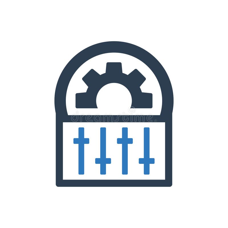Panel Settings Icon - Equalizer Options Icon Stock Vector ...
