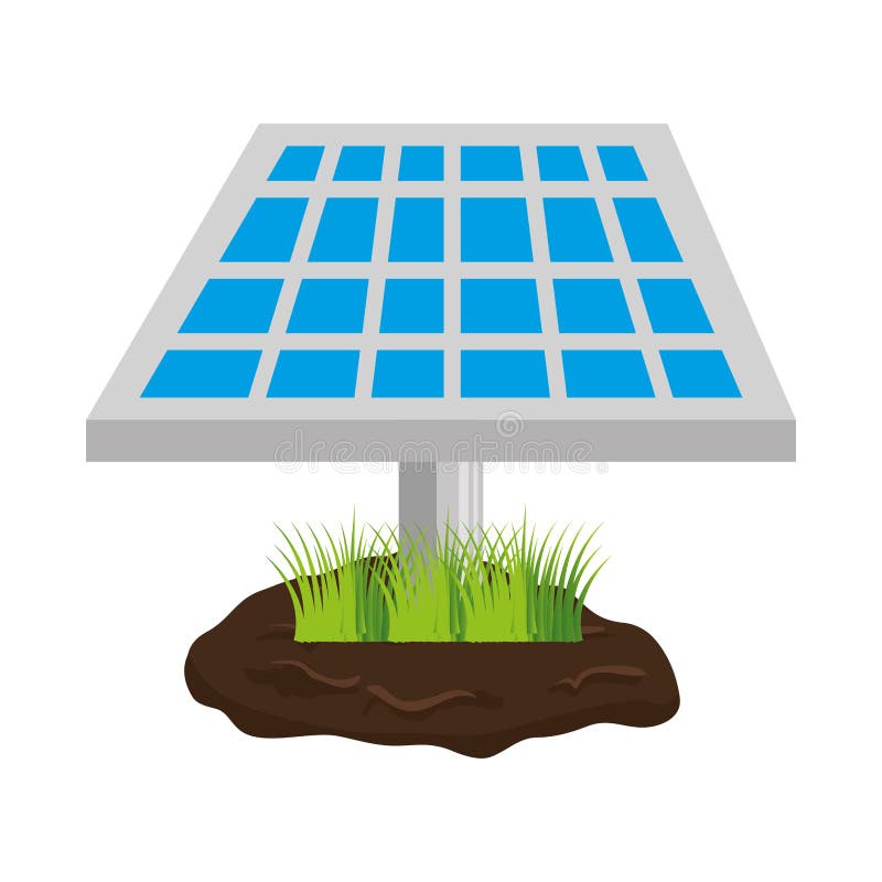 Panel Solar Energy Isolated Icon Stock Vector - Illustration of concept ...