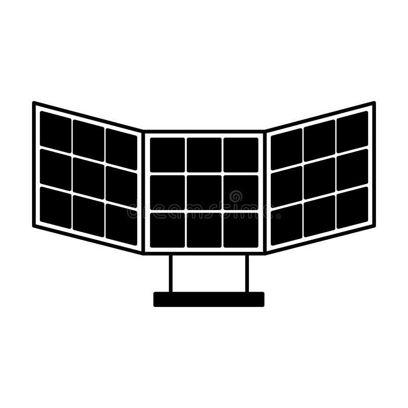 Panel solar isolated icon stock illustration. Illustration of solar ...