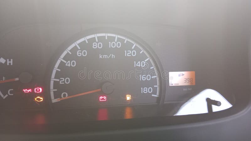 Panel on the speed meter stock photo. Image of panel - 253877922
