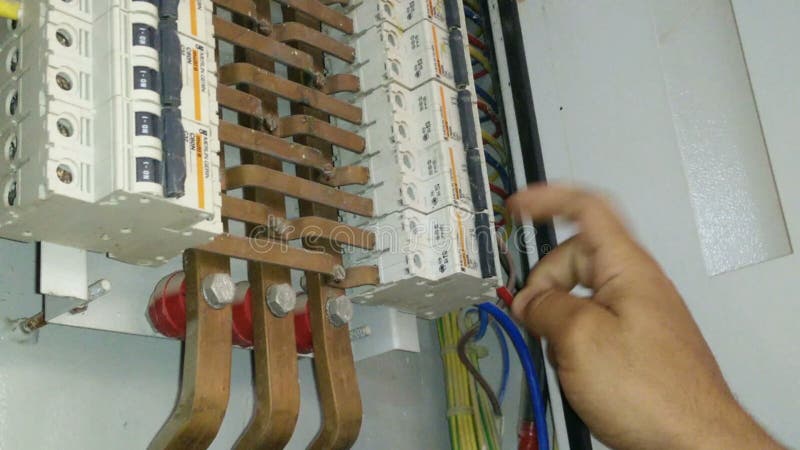 Panel Sub-distribution Electricity and Spark Stock Footage - Video of ...