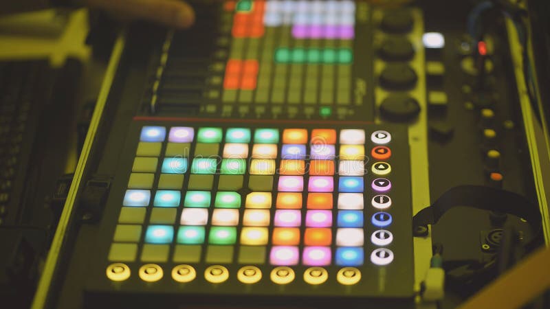 A Panel To Control the Lights at the Event. Stock Photo - Image of ...