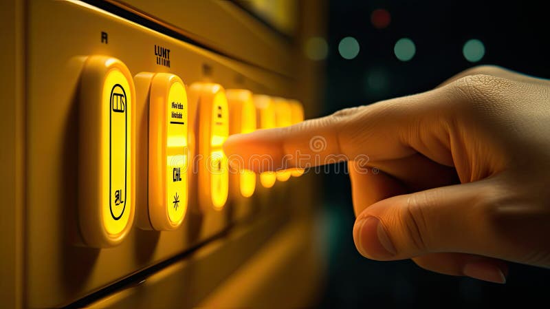 Panel Yellow Rectangle Button Stock Illustration - Illustration of ...