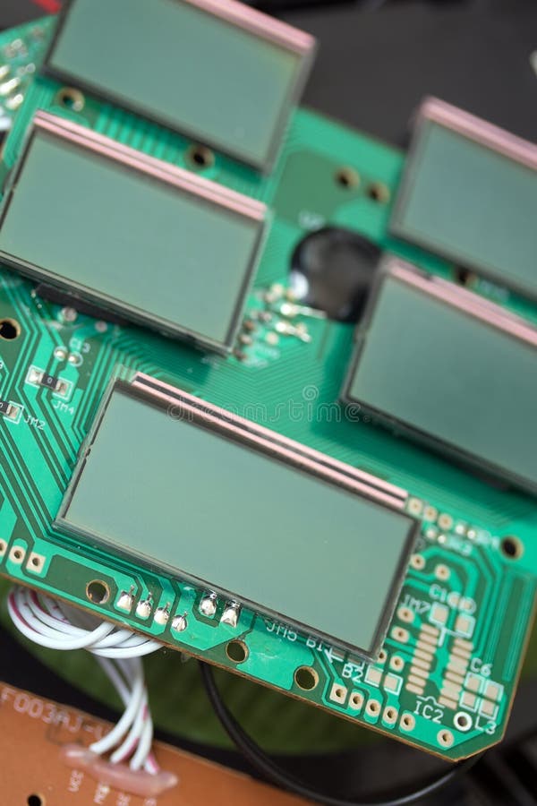 Paneles LCD Miniatura En La Placa Madre Imagen de archivo - Imagen de ...