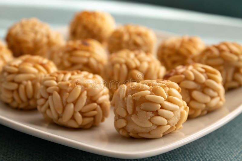 "panellets" Typical Catalan Sweet that is Eaten for La Castanyada Stock ...