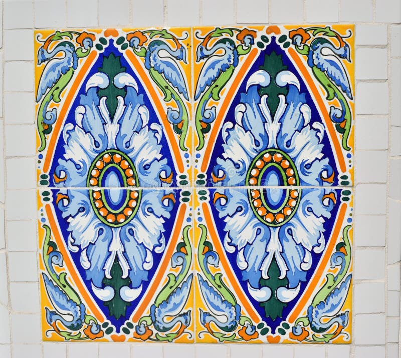 Panels in the Form of Colors of Ceramic Stock Photo - Image of ...