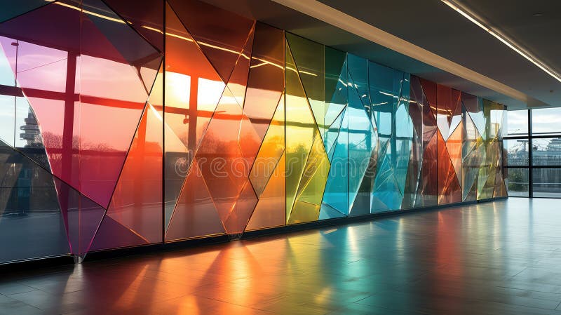 Panels prism wall stock illustration. Illustration of prism - 373280254