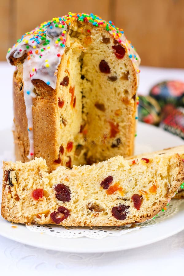 Panettone stock image. Image of celebration, cherry, panettone - 38425527