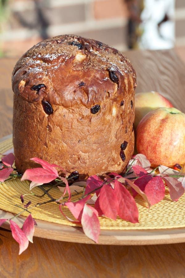 Panettone. Holiday Bread. stock photo. Image of fall - 22063720