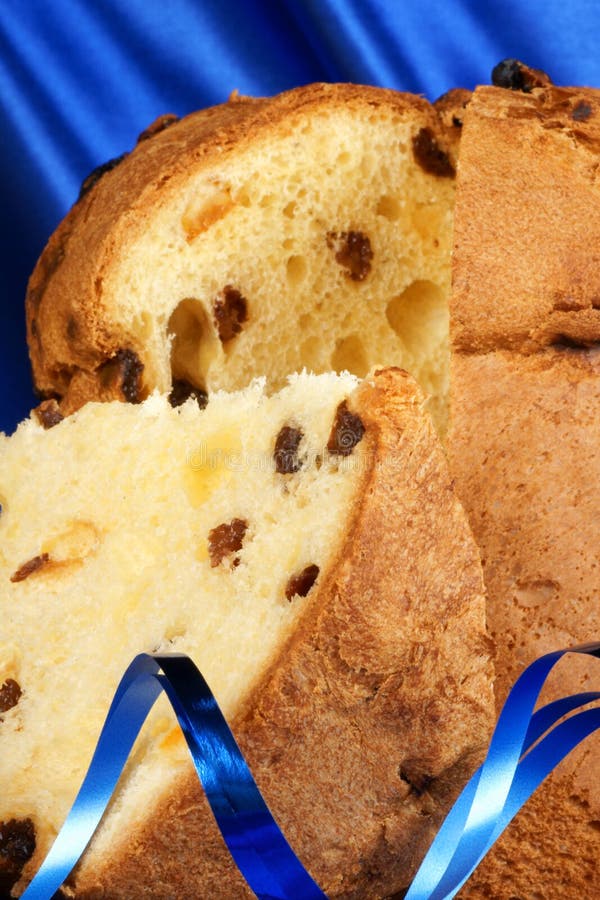 Panettone the Italian Christmas Cake Stock Photo - Image of cake, slice ...