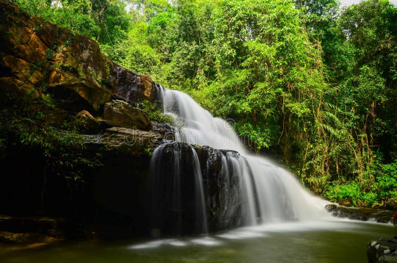 Pang Sida Waterfall at Pang Sida National Park ,Sakaeo , Thailand Stock ...