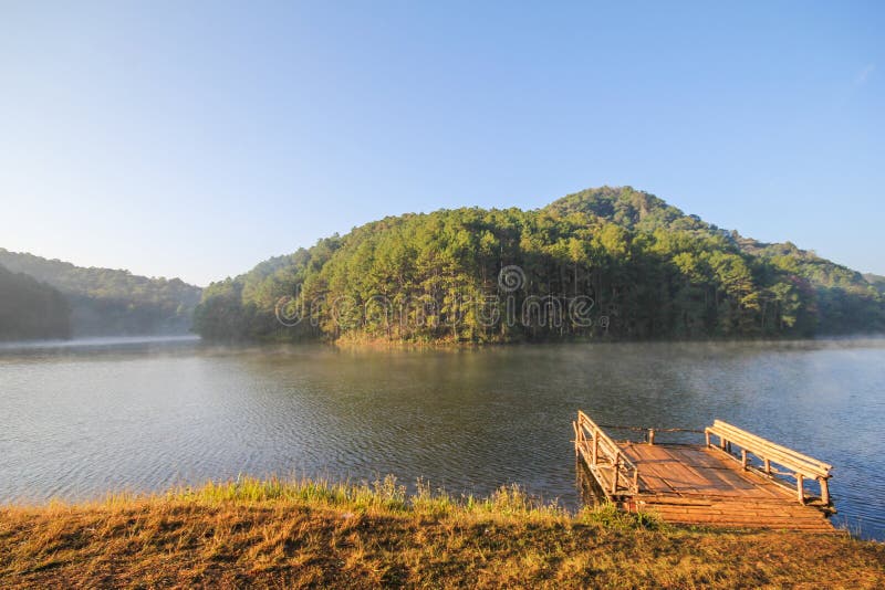 Pang Ung, Mae Hong Son Thailand Stock Photo - Image of tree, natural ...