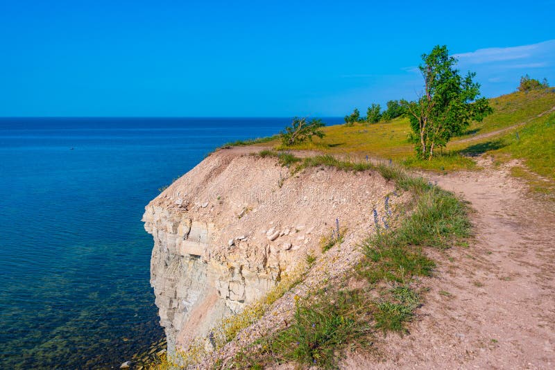 Panga Cliffs at Saaremaa Island in Estonia Stock Image - Image of ...