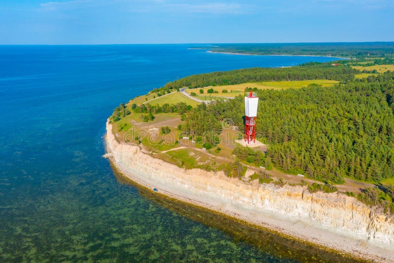 Panga Cliffs at Saaremaa Island in Estonia Stock Image - Image of ...