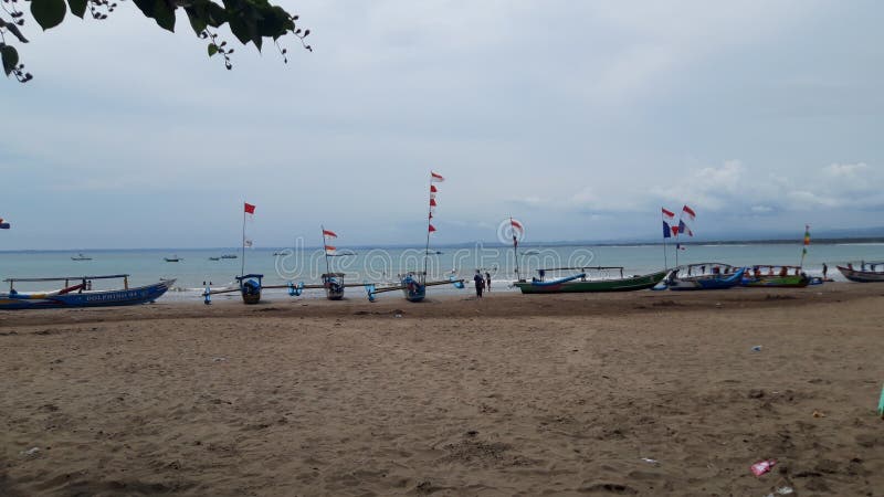 Pangandaran beach editorial stock photo. Image of mudflat - 261819823