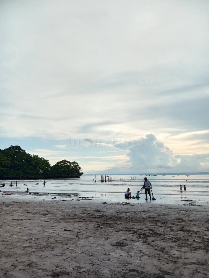 Pangandaran Beach, Pangandaran Regency, West Java Editorial Stock Image ...
