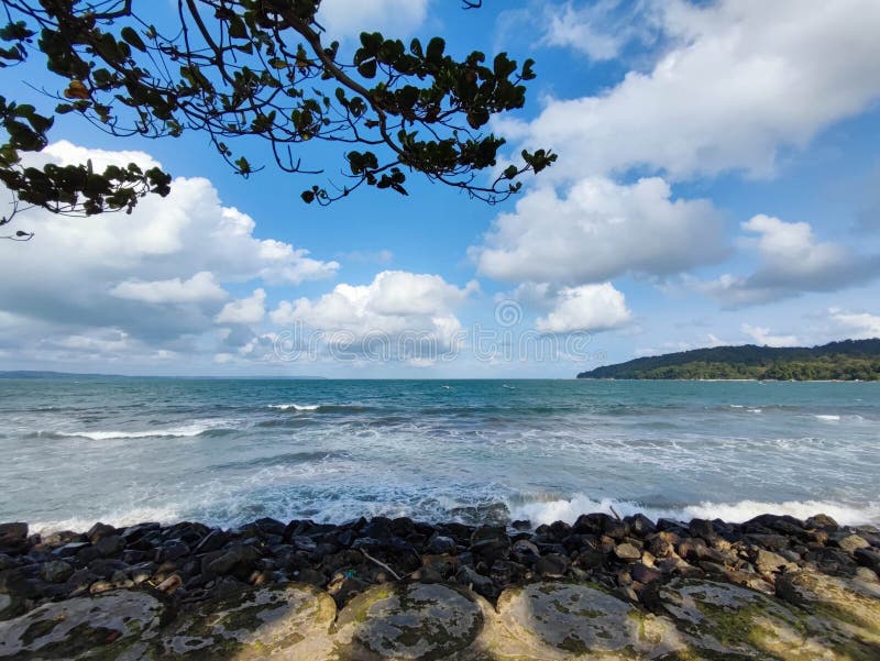 Pangandaran Beach Sky West Java Stock Photo - Image of pangandaran ...