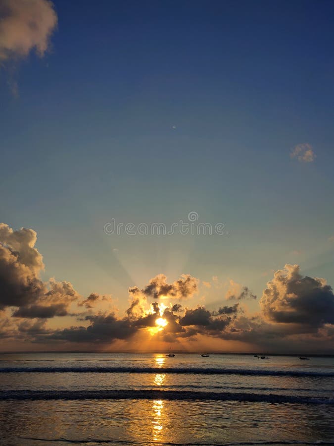 Pangandaran Beach Sunset View, West Java Editorial Photo - Image of ...