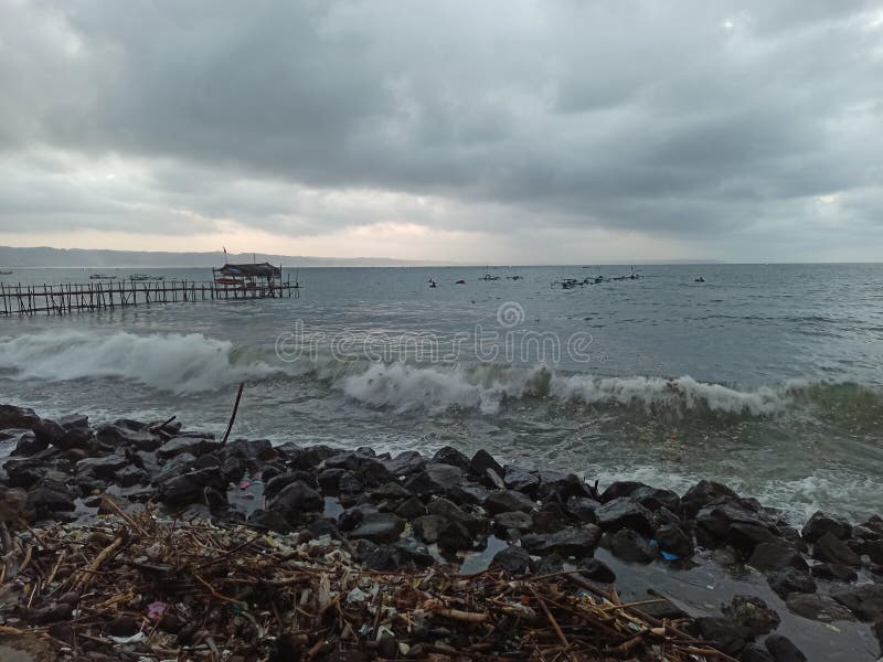 Pangandaran Beach West Java Stock Photo - Image of water, morning ...