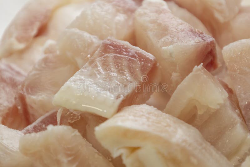 Pangasius Fish Fillet by Pieces. Fresh Fish Fillet Stock Photo - Image ...