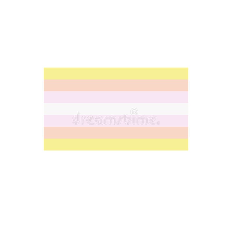 Pangender Flag Painted with Brush on White Background. LGBT Rights ...