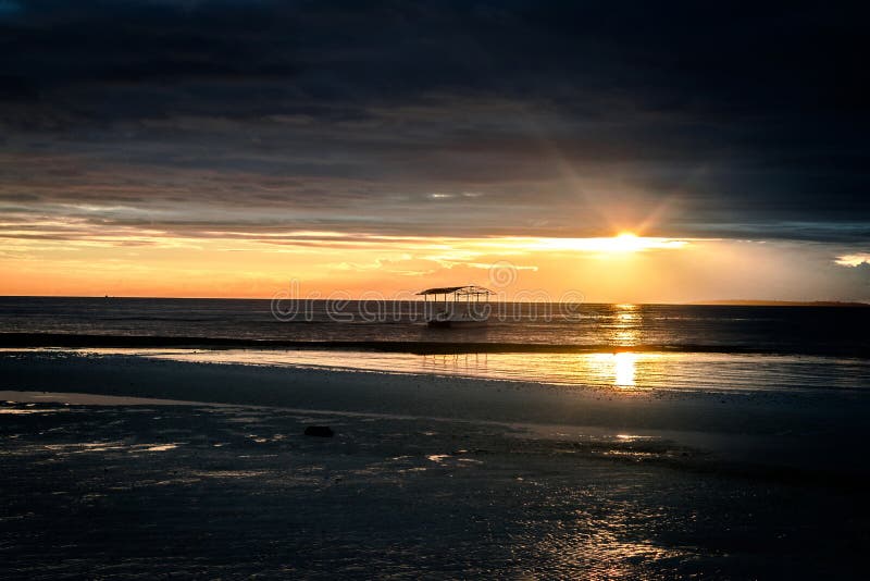 Panglao - sunset stock photo. Image of nature, seascape - 72472510