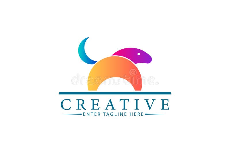 Pangolin Logo Design Vector. Pangolin Silhouette Stock Vector ...
