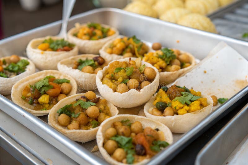 Pani Puri or Golgappa is a Popular Indian Chat Menu Stock Illustration ...