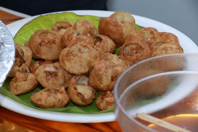 Pani Puri an Indian Chaat Item Stock Image - Image of homemade, healthy ... Pani Puri an Indian Chaat Item Stock Image - Image of homemade, healthy ...