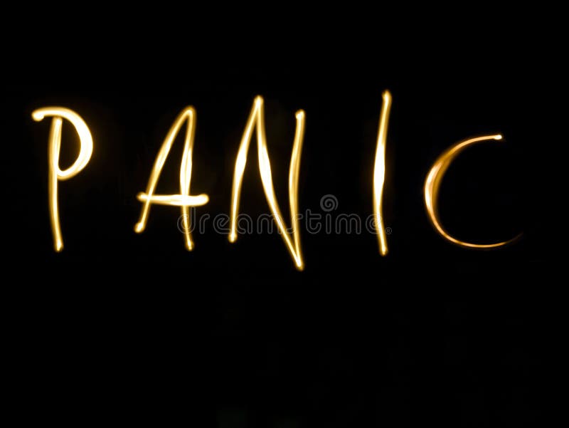 Panic Word As Symbol For Emergency And Stress Stock Illustration ...