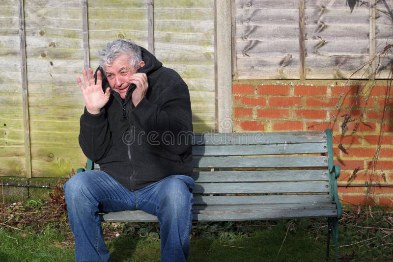 Panic Attack Man Crying Bench Stock Photos - Free & Royalty-Free Stock ...