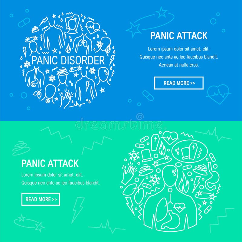 Panic Attack Symptoms Vector Stock Illustration - Illustration of ... Panic Attack Symptoms Vector Stock Illustration - Illustration of ...