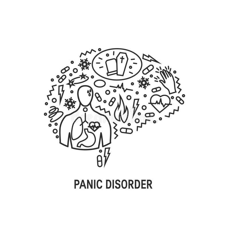 Panic Attack Symptoms Vector Stock Illustration - Illustration of ... Panic Attack Symptoms Vector Stock Illustration - Illustration of ...