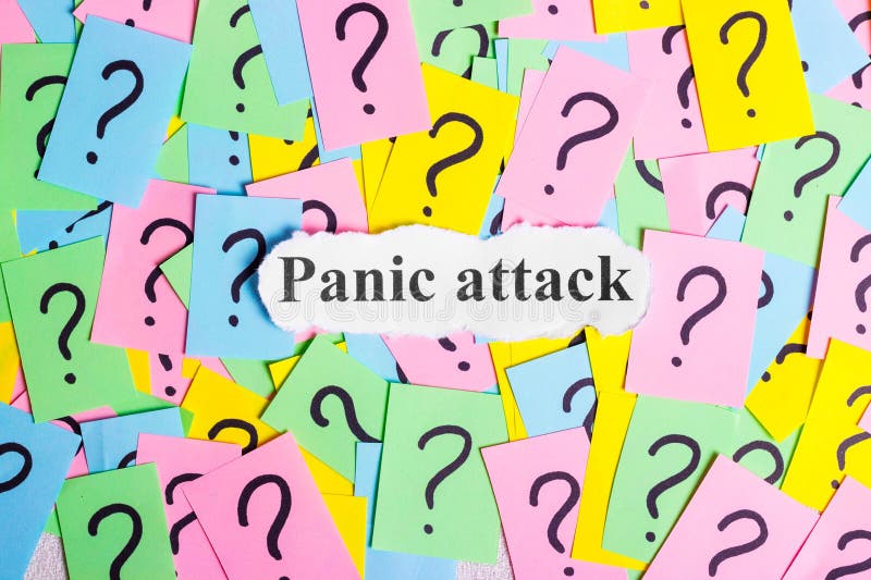 Panic Attack Syndrome Text on Colorful Sticky Notes Against the ... Panic Attack Syndrome Text on Colorful Sticky Notes Against the ...