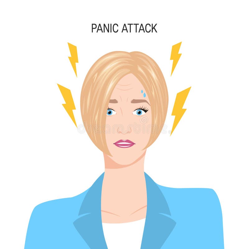 Panic Attack Symptoms Vector Stock Illustration - Illustration of ...