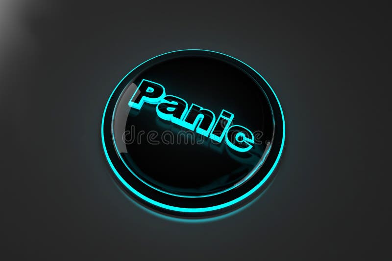 Panic Button stock illustration. Illustration of fast - 6334898