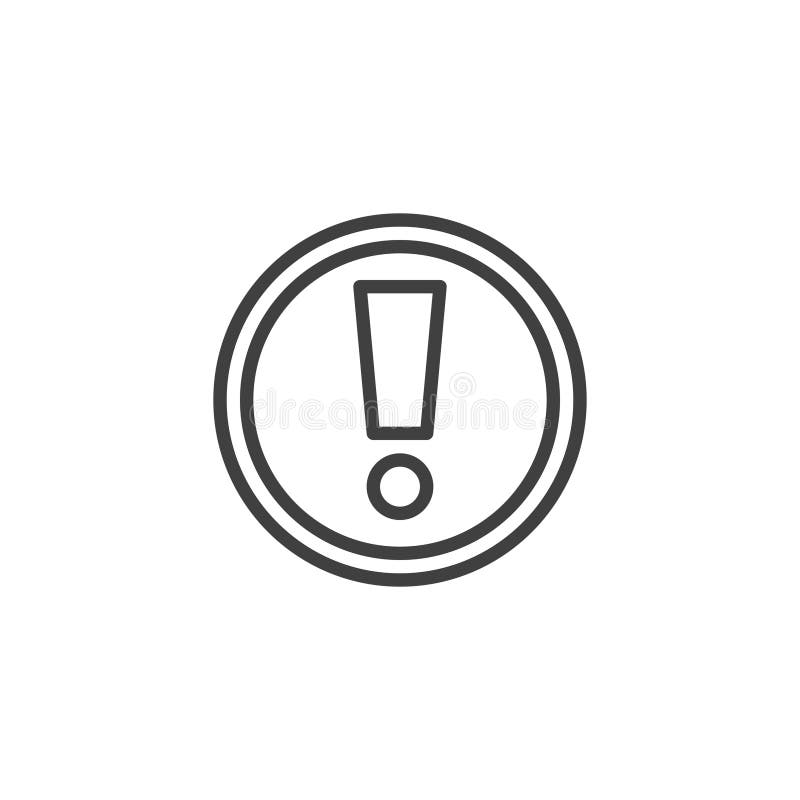 Panic Button line icon stock illustration. Illustration of logo - 336540505