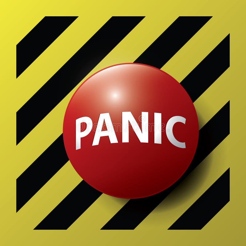 Panic Button Vector stock vector. Illustration of caution - 91706357 Panic Button Vector stock vector. Illustration of caution - 91706357