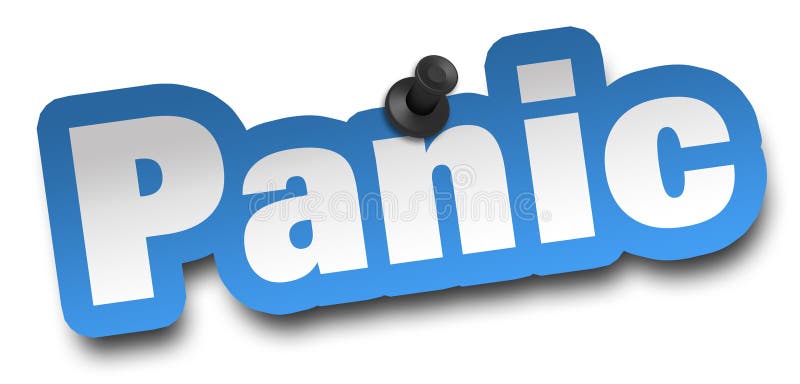 Panic Concept 3d Illustration Isolated Stock Illustration ...