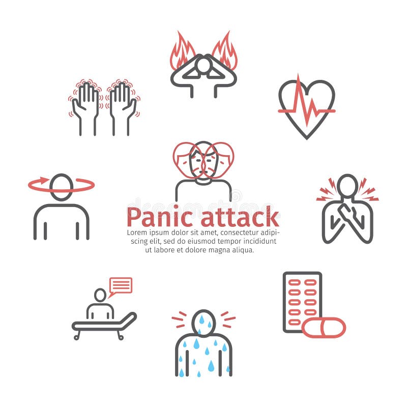 Panic Disorder. Vector Sign for Web Graphics Stock Vector ...