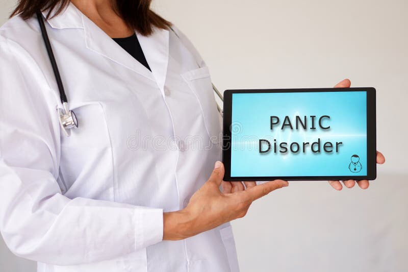 Panic Disorder, Diagnosis Written on a Tablet in the Hands of a Female ...