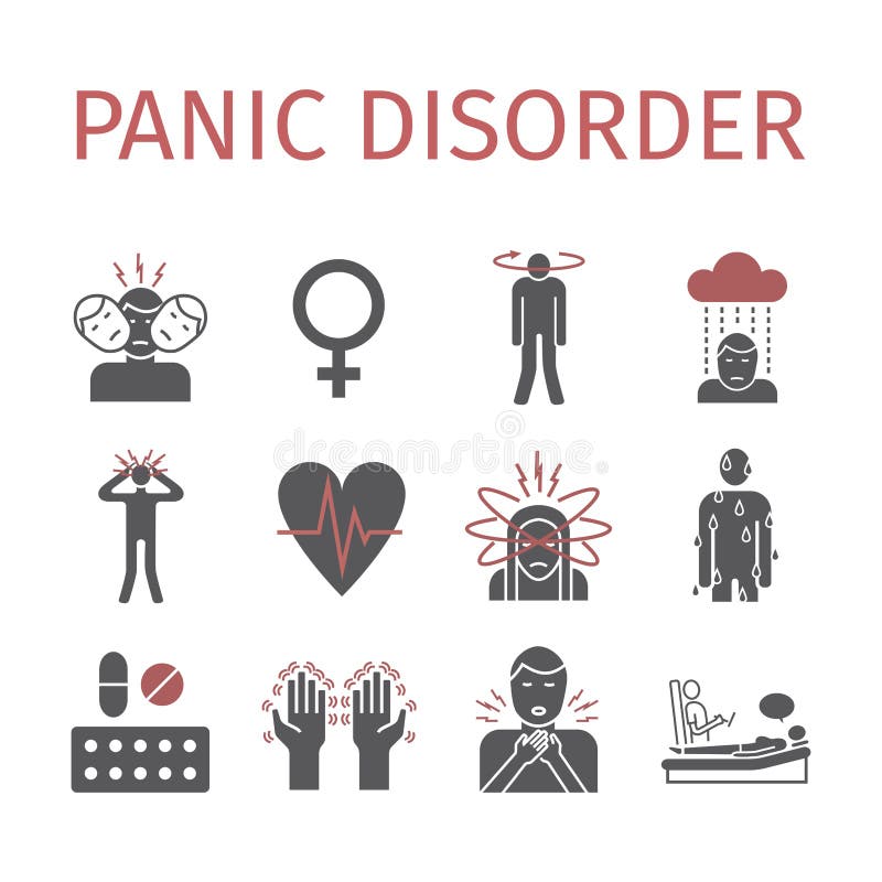 Panic Disorder Icon Infographic. Vector Illustration Stock Vector ...